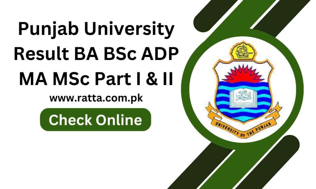Punjab University Result 2024 BA BSc ADP Part I & II Check
